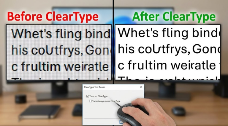 모니터 글씨가 흐릿할 때 1분 만에 해결하는 법 (ClearType 설정) - HowToDoIT